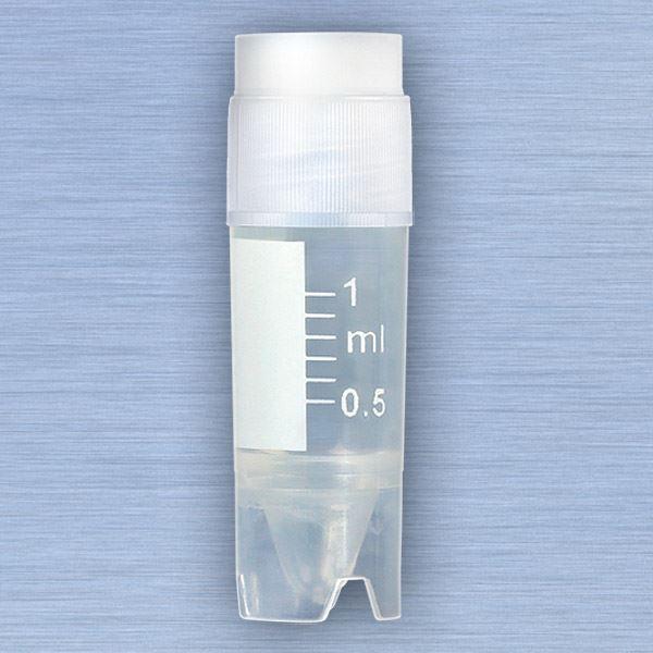 CryoCLEAR vials, 1.0mL, STERILE, External Threads, Attached Screwcap w