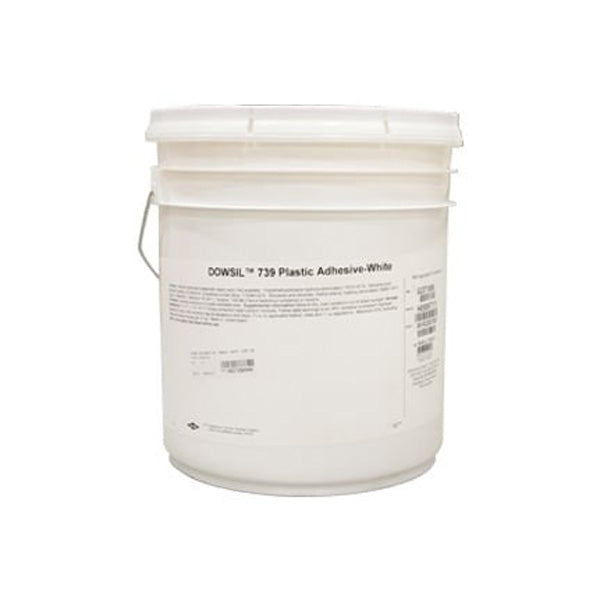 Dow DOWSIL 739 Silicone Adhesive Plastic Bonding White 25.8 kg Pail