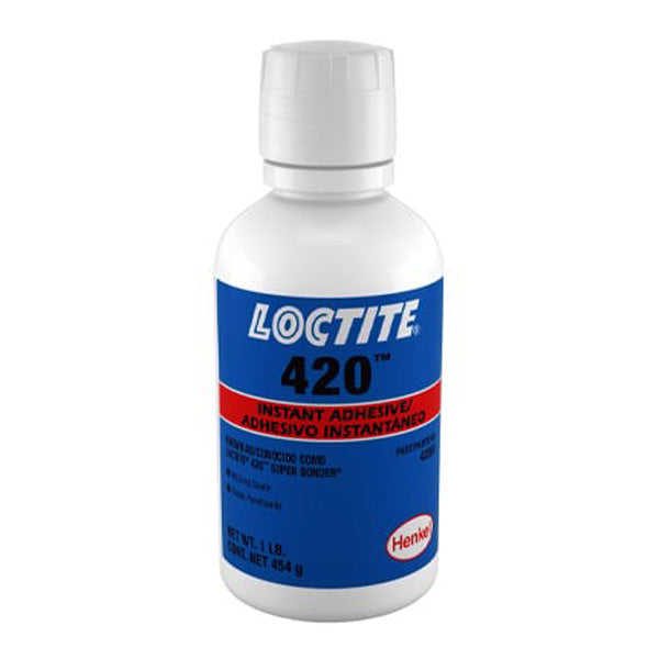 Henkel Loctite 420 Instant Cyanoacrylate Adhesive Clear 1 lb Bottle