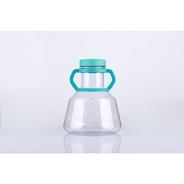5L PC High Efficient Erlenmeyer Flasks, with Baffles, Vent Filter Cap,