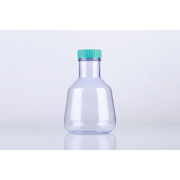 3L High Efficiency Erlenmeyer Flask with Baffles, with TPE Tube, 4/cs