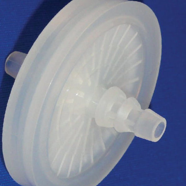 PTFE inline membrane filter, 50mm dia, porosity 0.22µm, STERILE filter