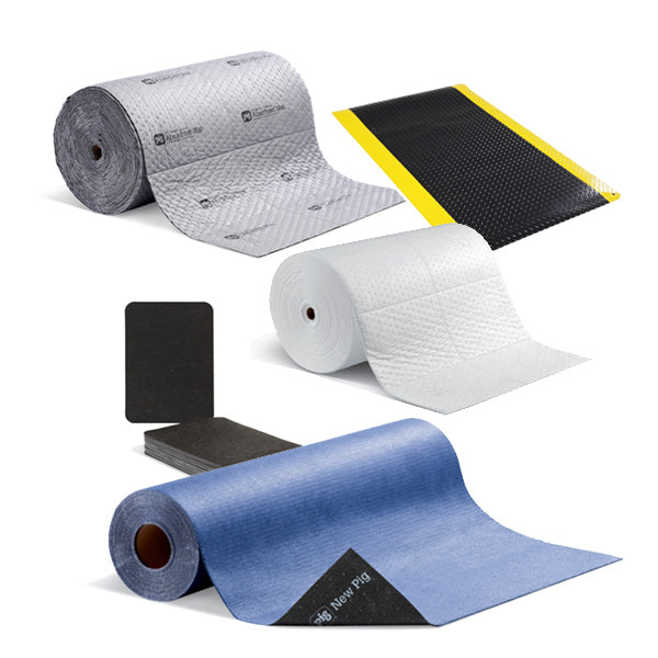 Pig Stat-Mat Lt-Wt Pad, 20x15in Oil-Only 200/Bag - MAT215