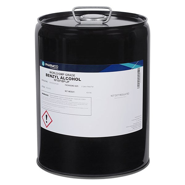 Benzyl Alcohol, WG, 5 Gl Pail - 303WORLDPL05M