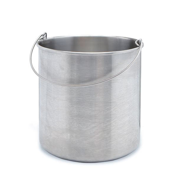TexWipe BetaMop Stainless Steel Seamless Bucket 10 gallons No Casters,