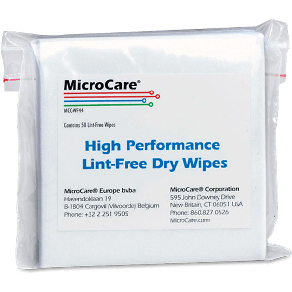 MicroCare General Purpose Lint-Free Wipes, 6 x 6 in., 50 Sheets/Bag